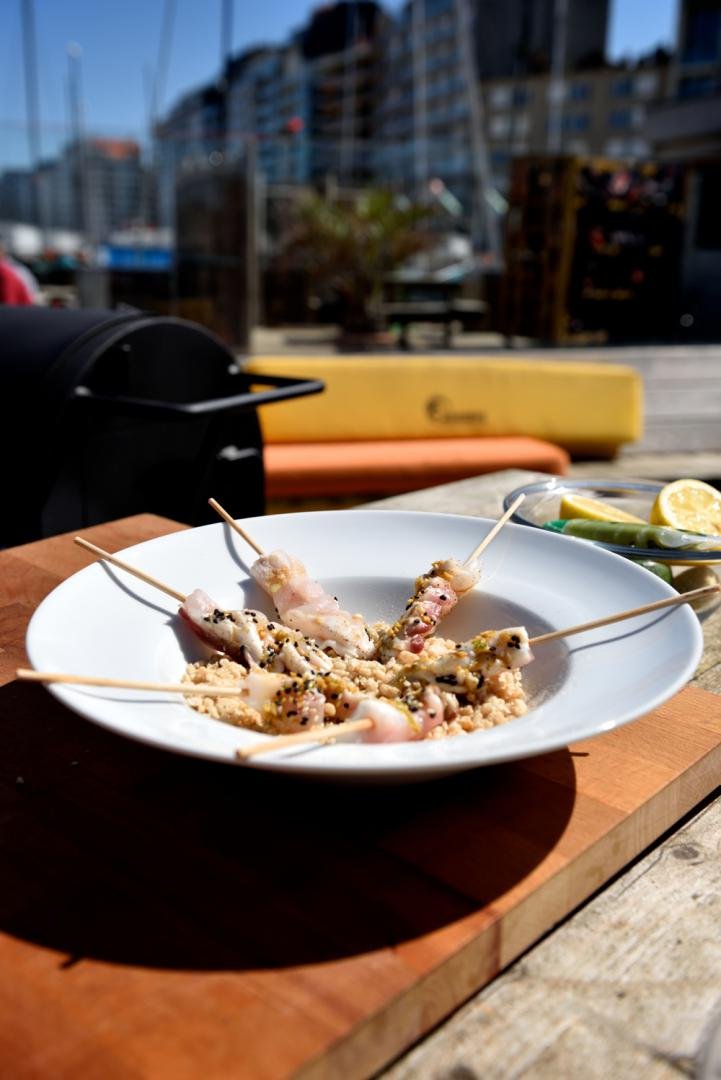 Recept "Zeebaars met gepofte rijst" | njam!